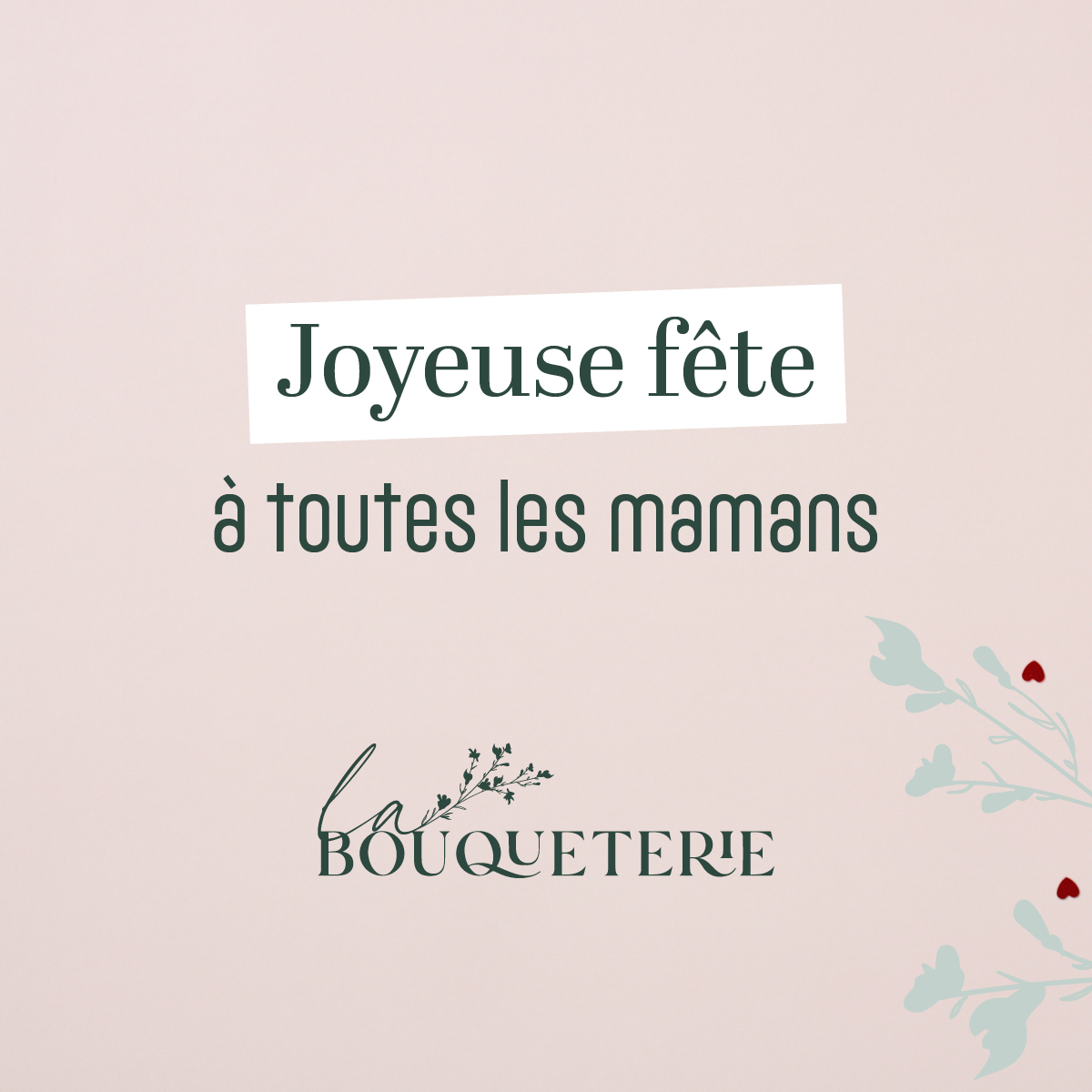 Pour la fête des mères, offrez-lui un bouquet d'amour. 💐